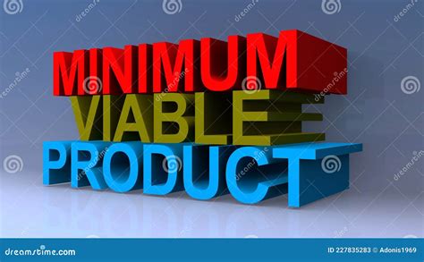 Minimum Viable Product On Blue Stock Illustration Illustration Of Efficient Modify 227835283