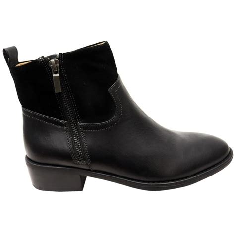 Comfortiva Carter Womens Wide Fit Comfortable Leather Ankle Boots Big W