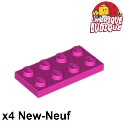 Lego 4x Plaque Plate 2x4 4x2 Rose Foncédark Pink 3020 Neuf Ebay