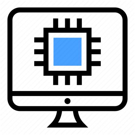 Computer Cpu Laptop Pc Processor Icon