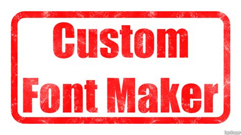 custom font maker effet de texte et design de logos police d écriture