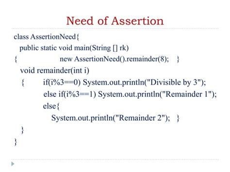 21 Assertionppt 21 Assertionppt