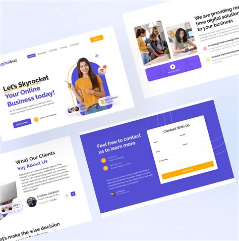 Creative Design Agency Website UI Design On Behance