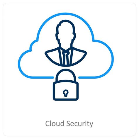 Cloud Security And Computing Icon Concept Vector Art At Vecteezy