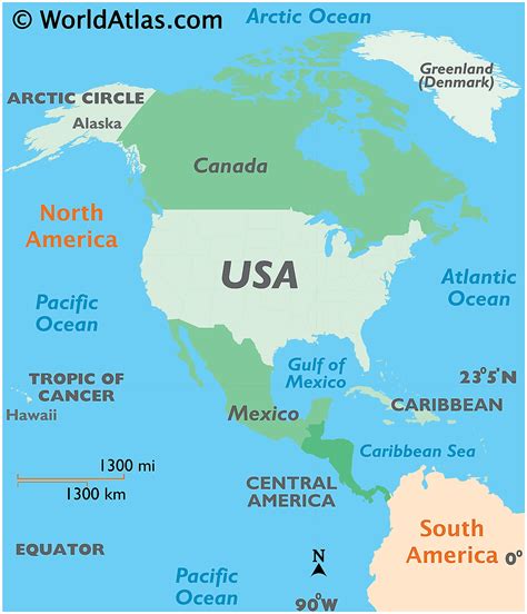 American World Map