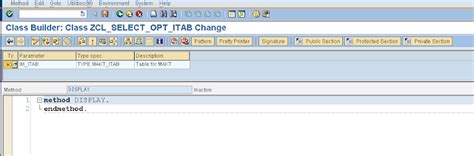 Global Class Passing Parameters Select Options And Internal Table