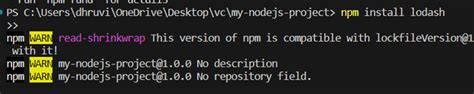 How To Resolve Error Npm Warn Packagejson No Repository Field Geeksforgeeks