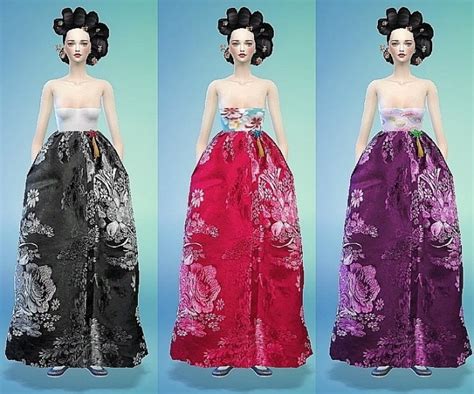 Korean Traditional Costumeshan Bok Set At Marigold Sims 4 Updates