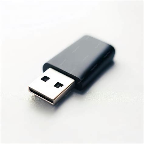 Premium Ai Image Usb Drive On An White Background