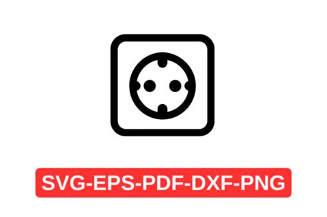 Plug Socket Svg Cut File Wall Decal Png Graphic By Artful Assetsy