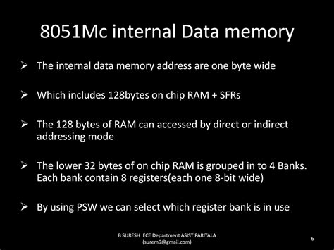 8051 Micro Controller And Memory Organization Bsureshq Ece Dept Asist Openbox Education