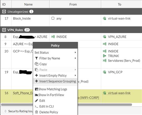 Fortigate Sequence Grouping