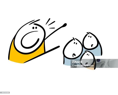 연단에 오른 만화 주인공 연사는 큰 소리로 연설을 외치며 군중에게 행동과 복종을 촉구합니다 벡터 일러스트 레이 션 사람들은 독재자의 말을 듣고 분노합니다 나는 독재자에 대한