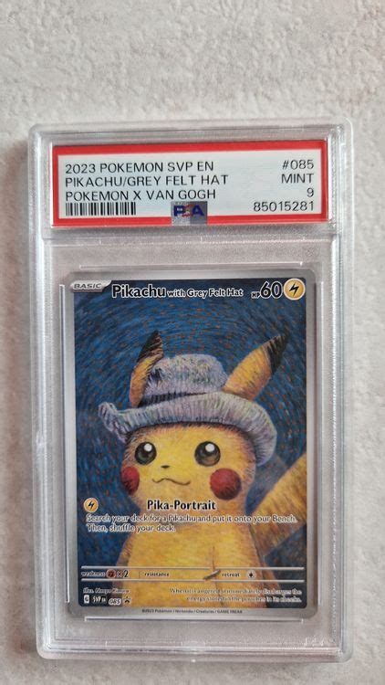 Carte Pokemon Pikachu Van Gogh Psa 9 Mint 085 189 Kaufen Auf Ricardo