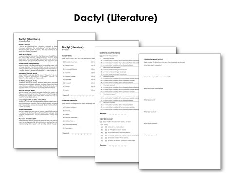 Dactyl Literature Made By Teachers