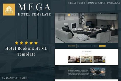 Mega Hotel Booking Bootstrap Theme Hotel Wellness Design Template