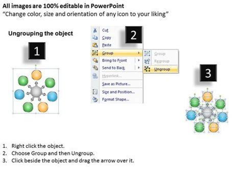 Stages Explaining Concepts Relative Circular Flow Arrow Diagram PowerPoint Templates