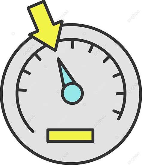 Speedometer Color Icon Tachometer Web Automobile Vector Tachometer Web Automobile Png And