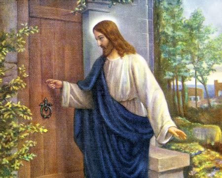 Wallpaper Jesus Knocking At Door