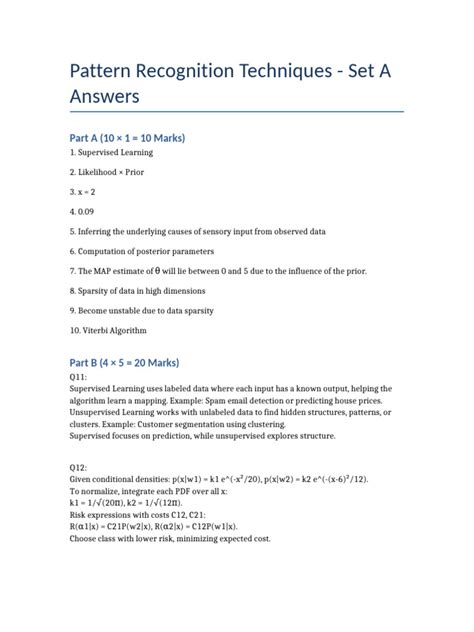 Pattern Recognition Techniques Overview Pdf Pattern Recognition