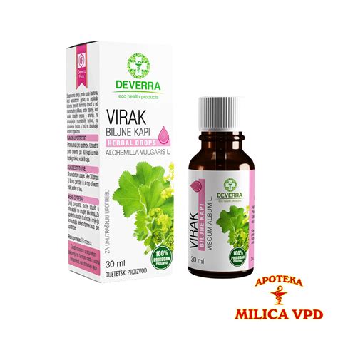 Biljne Kapi Virak 30ml Apoteka Milica