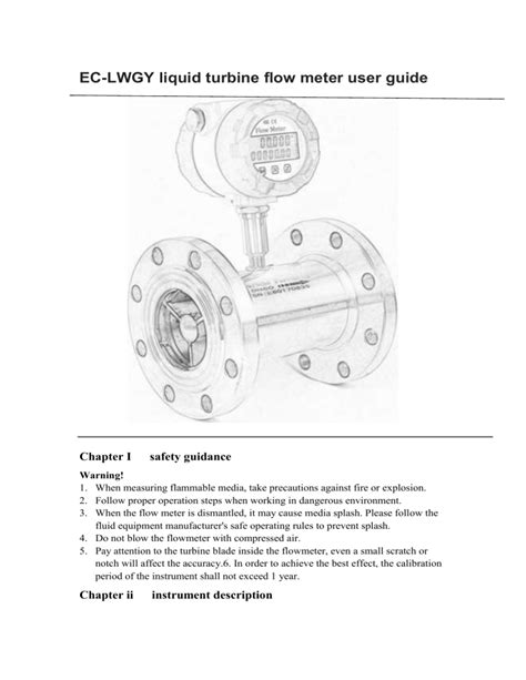 Turbine Flow Meter Manual