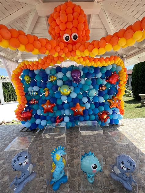 Украса за рожден ден Морска тема Персонализирани подаръци