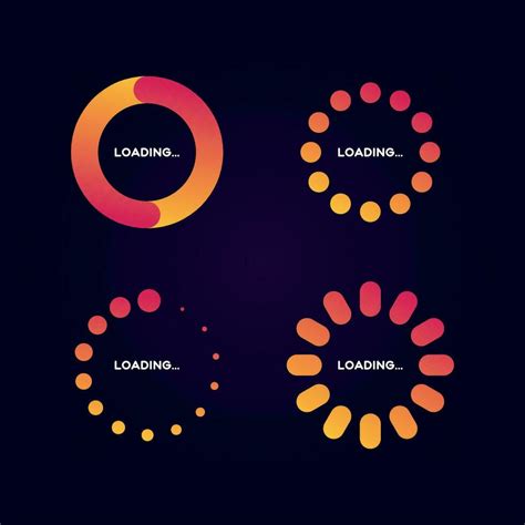 Gradient Loading Icon Set 27505664 Vector Art At Vecteezy