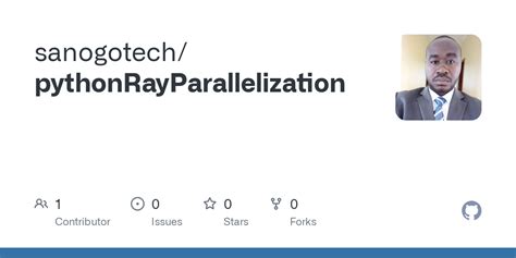GitHub Sanogotech PythonRayParallelization