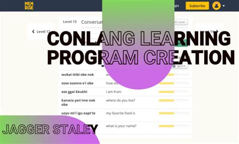 create a program for people to learn your conlang by jaggerstaley fiverr