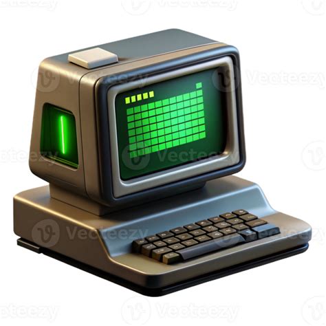 Vibrant Creative Magnificent Abstract A Vintage Computer Terminal Displaying Cryptic Code Green