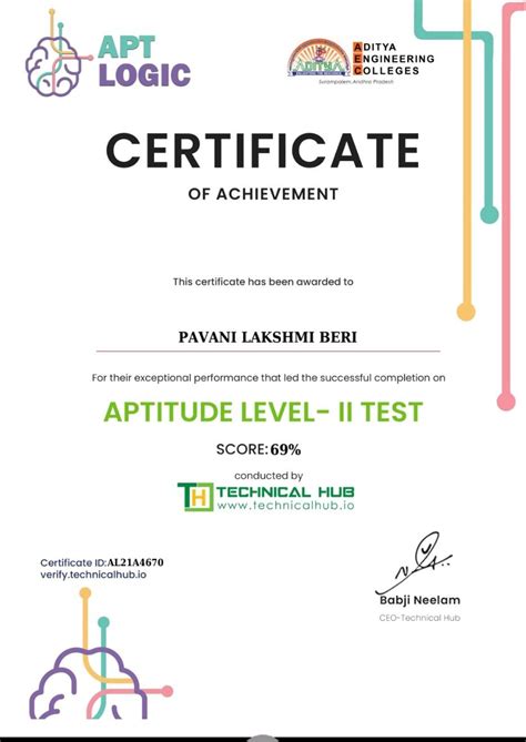 Pavani Lakshmi Beri On Linkedin Aptitude