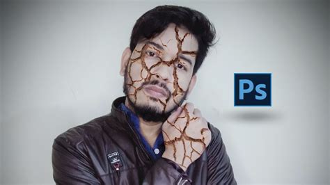 How To Create Realistic Cracked Skin Using Photoshop Cc Youtube