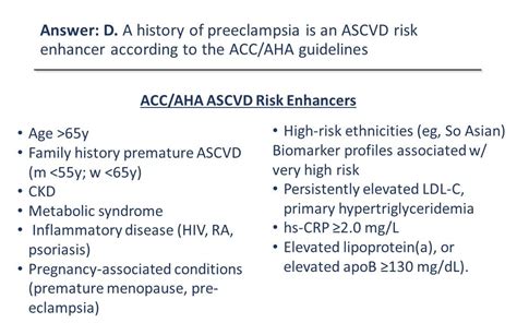 Ahaacc And Esceas Lipid Guidelines Compare And Contrast Quiz Patient