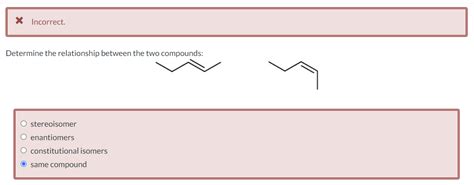 Solved Determine the relationship between the two compounds: | Chegg.com