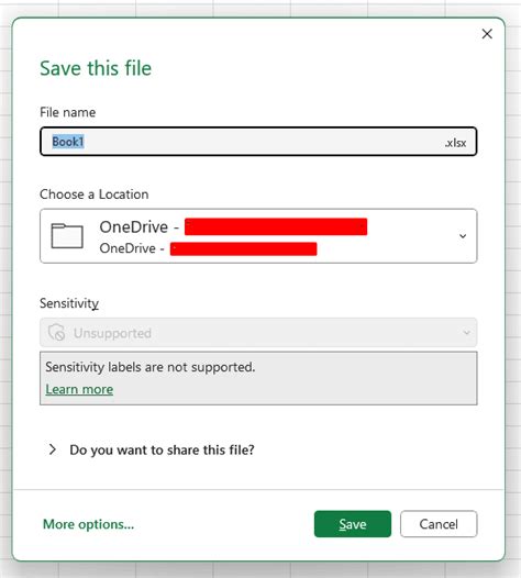 how to save excel file to onedrive sharepoint and local drive [updated