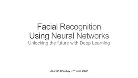 Biometric Recognition Using Deep Learning Ppt