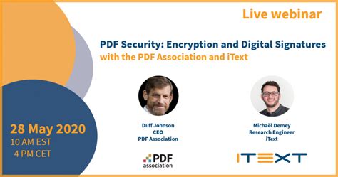 pdf security encryption and digital signatures pdf association