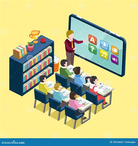 Abstract Classroom Stock Illustrations 6898 Abstract Classroom Stock
