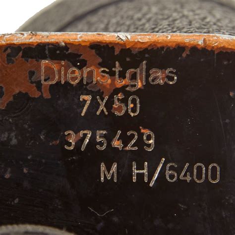 Original German Wwii 7x50 Dienstglas Binoculars By Ernst Leitz Beh W