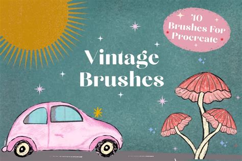 Best Vintage Retro Brushes For Procreate JUST Creative