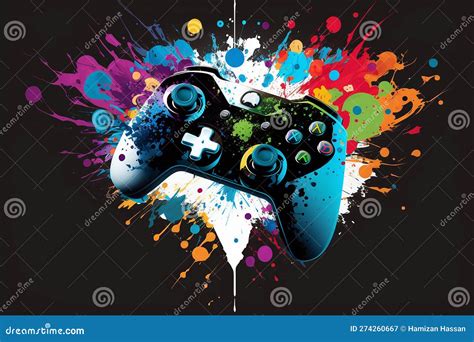 a gaming console is for playing video games stock illustration