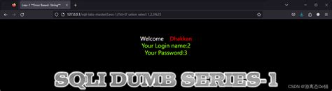 mysql注入 sqli less1笔记 csdn博客