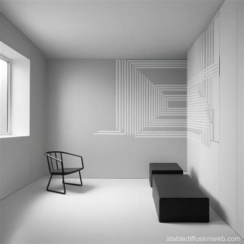 Frontal Spatial Composition Conveying The Depth Of Space Using Various Graphic Means Prompts