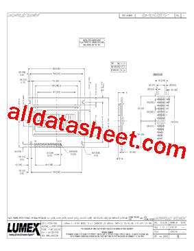 LCM S01602DSF G Y Datasheet PDF LUMEX INC