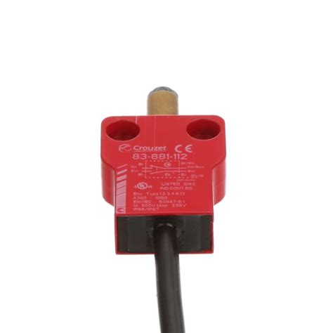 Crouzet 83881112 Limit Switch Metal Roller Plunger Spdt Db 10a W 2 Meter Cable Bottom