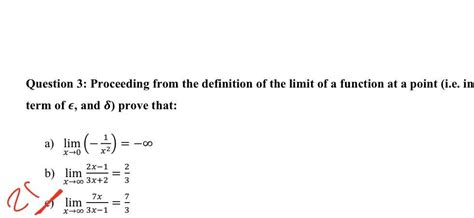 [calculus I] How To Solve This Question Using Precise Definition Of Limit 21 R Homeworkhelp