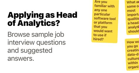 Head Of Analytics Interview Questions Head Of Analytics Interview Questions