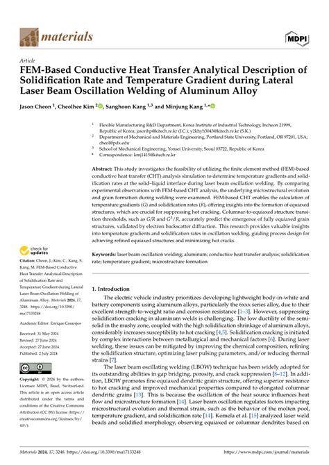 Pdf Fem Based Conductive Heat Transfer Analytical Description Of