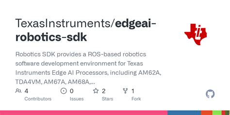 Github Texasinstrumentsedgeai Robotics Sdk Robotics Sdk Provides A